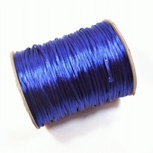 Royal Blue Cord, Royal Blue Rat Tail Satin Cord #2 Sewing Trim 1/8 Inch ...