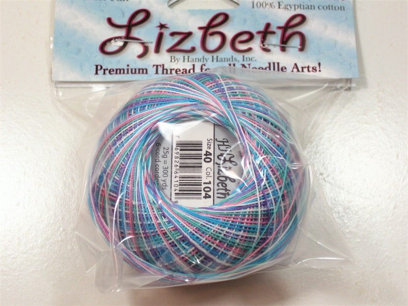 Tatting Thread Lizbeth Cotton Crochet Thread Summer Fun - Etsy