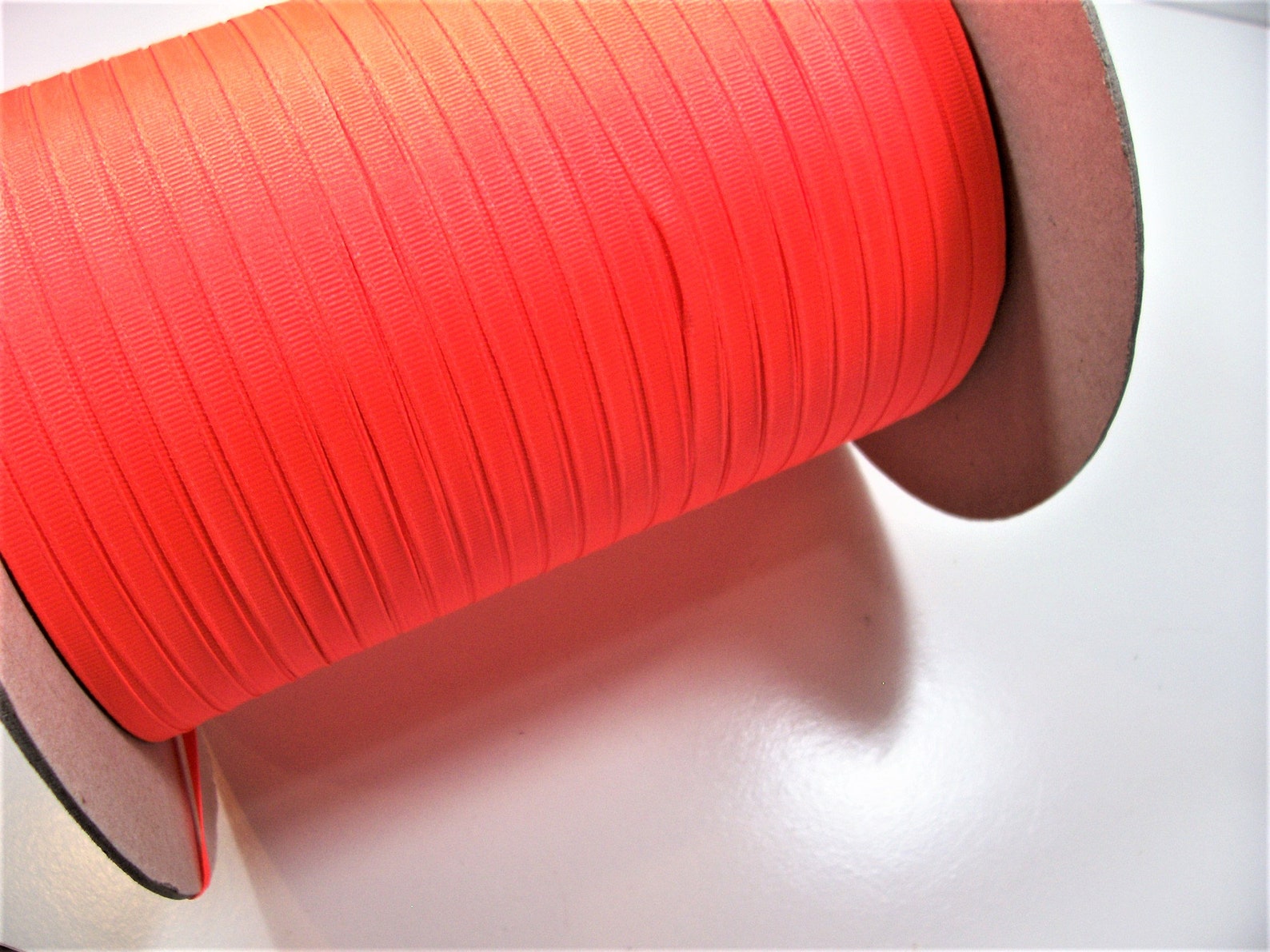 Neon Orange Ribbon Fluorescent Orange Grosgrain Ribbon 1/4 | Etsy