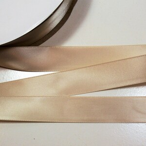 Beige Satin Ribbon Schiff Oatmeal Double-face Satin Ribbon - Etsy