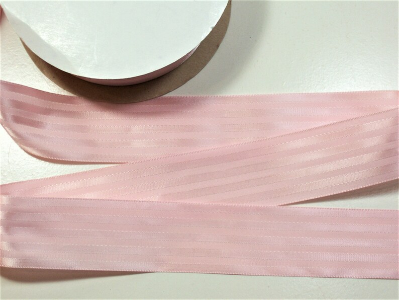 Pink Ribbon Single-faced Baby Pink Satin Stripe Ribbon 1 1/2 | Etsy