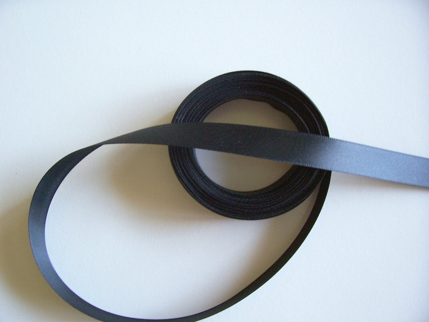 Black Single-Faced Satin Ribbon 5/8 inch wide x 10 yards | Etsy