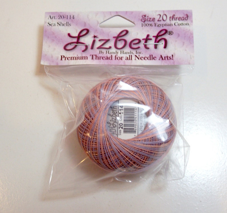 Tatting Thread Lizbeth Cotton Crochet Thread Sea Shells - Etsy