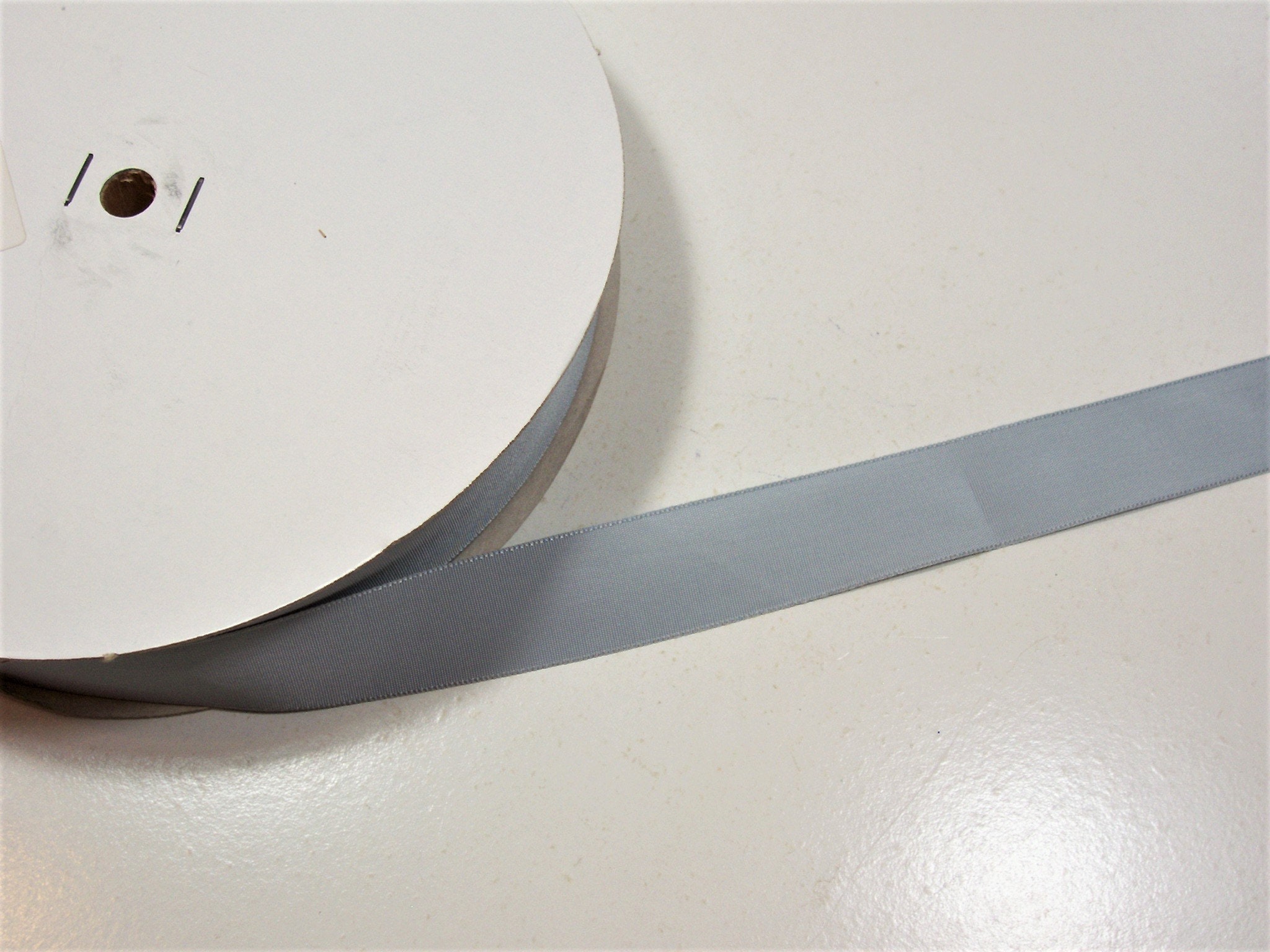 Gray Ribbon Schiff Light Grey Ribbon 7/8 inch wide x 100 | Etsy