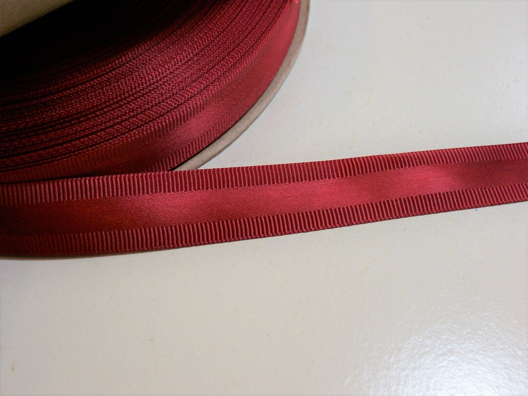 Red Ribbon Scarlet Red Single-face Satin Grosgrain Ribbon 5/8 Inch Wide ...