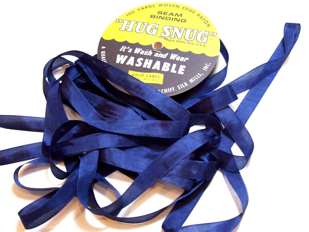 Blue Seam Binding, Hug Snug Seam Binding 1/2 Inch Wide X 100 Yards ...