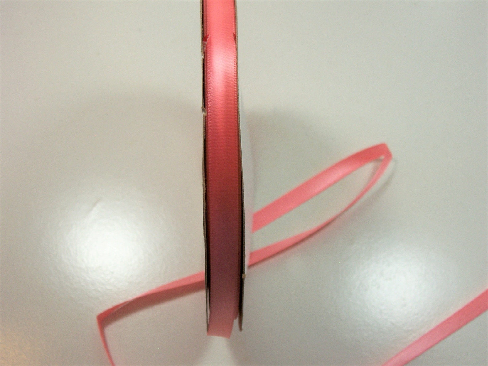 Coral Orange Ribbon Single-faced Coral Satin Ribbon 3/8 Inch | Etsy