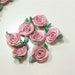 Pink Roses, Pink Flower Appliques, Offray Flat Ribbon Rose Satin ...