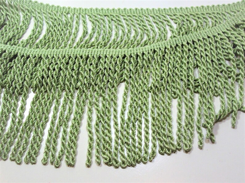 Wide Green Fringe Brentwood Moss Green Bullion Fringe Sewing | Etsy