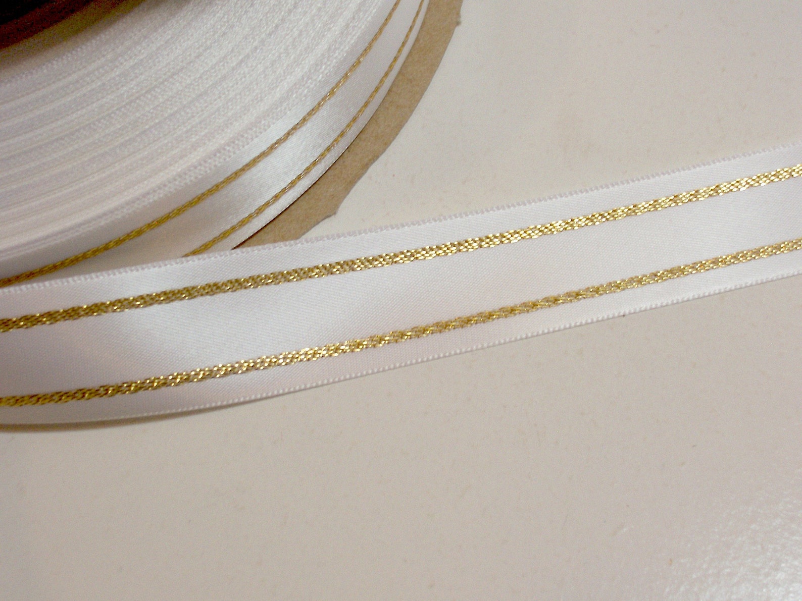 White Ribbon Offray Double-faced White Satin Ribbon 7/8 Inch - Etsy