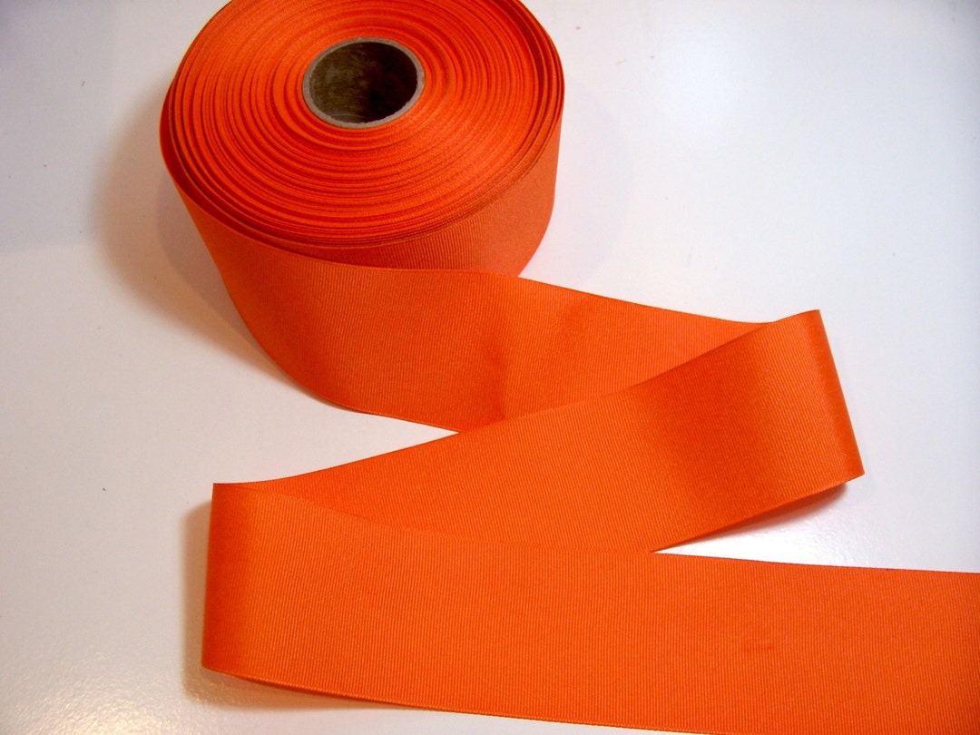 Wide Orange Ribbon Orange Grosgrain Ribbon 2 1/4 Inches Wide - Etsy