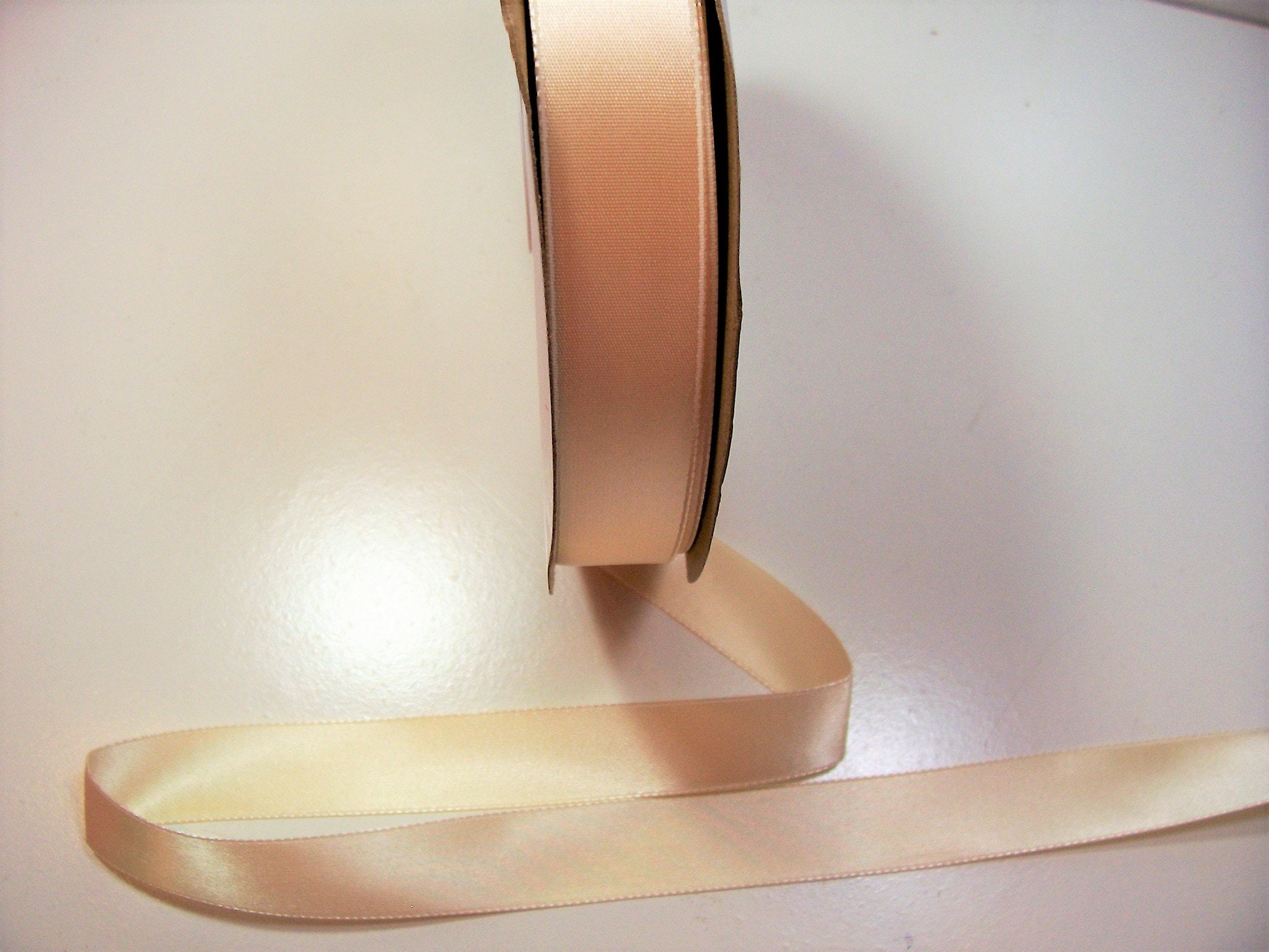 Ivory Ribbon Schiff ivory double-faced satin ribbon 7/8 inch | Etsy