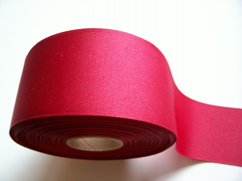 Wide Red Ribbon Light Burgundy Red Grosgrain Ribbon 2 1/4 - Etsy