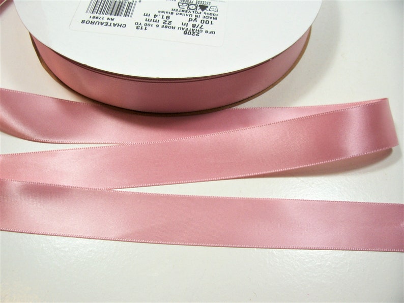 Pink Double Faced Satin Ribbon 7/8 Inch Wide X 10 Yards - Etsy
