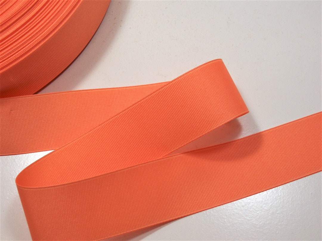 Orange Ribbon, Apricot Orange Grosgrain Ribbon 1 1/2 Inches Wide X 10 ...