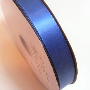 Blue Ribbon Offray Single-faced Smoke Blue Satin Ribbon 7/8 - Etsy