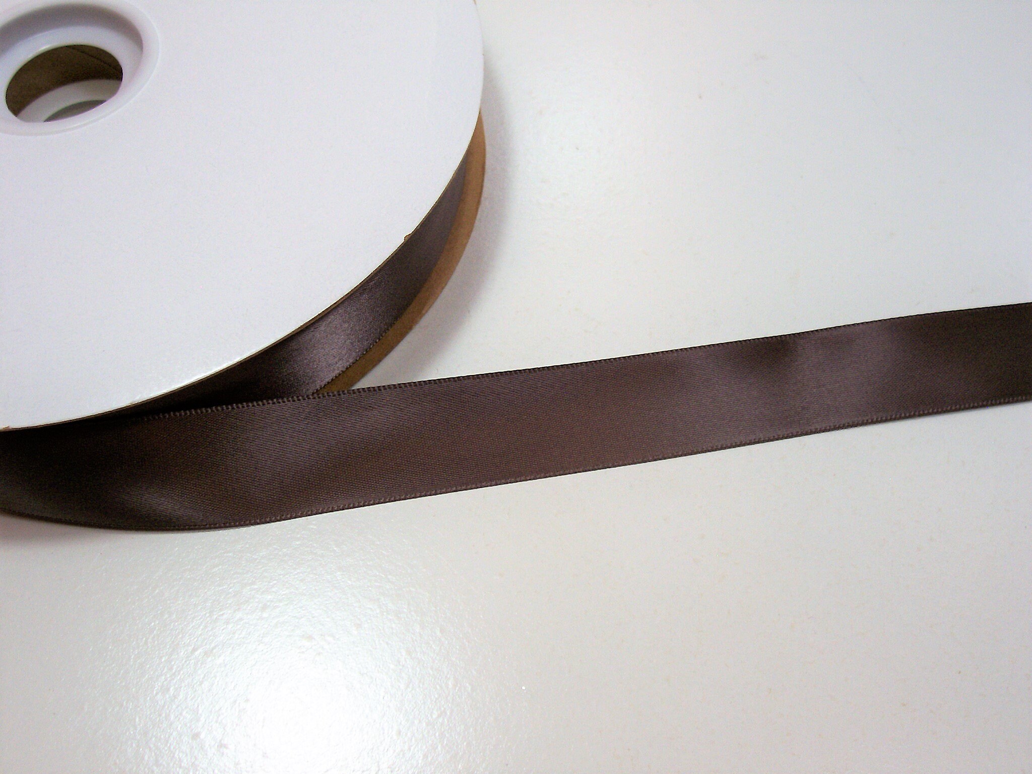 Brown Ribbon, Offray Chocolate Brown Satin Ribbon Double-faced 7/8 Inch ...