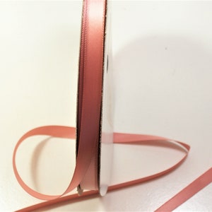 Orange Ribbon, Terra Cotta Satin Ribbon Single-faced 3/8 Inch Wide X 10 ...