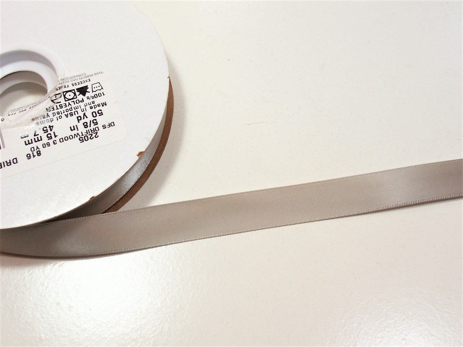 Beige Gray Ribbon Offray Double-faced Driftwood Satin Ribbon - Etsy