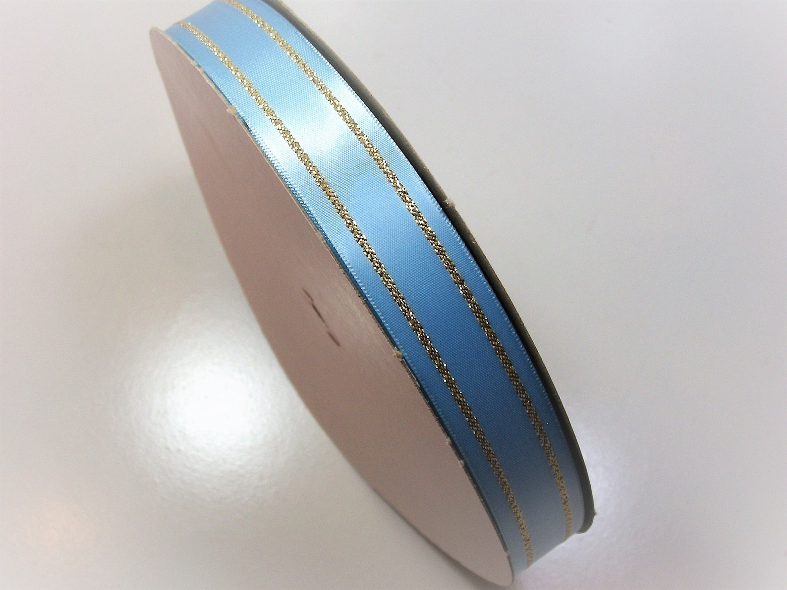 Blue Ribbon Offray double-faced light blue satin ribbon 7/8 | Etsy