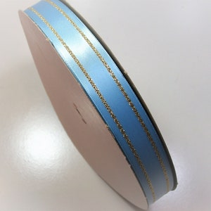 Blue Ribbon, Offray Double-faced Light Blue Satin Ribbon 7/8 Inch X 4 ...