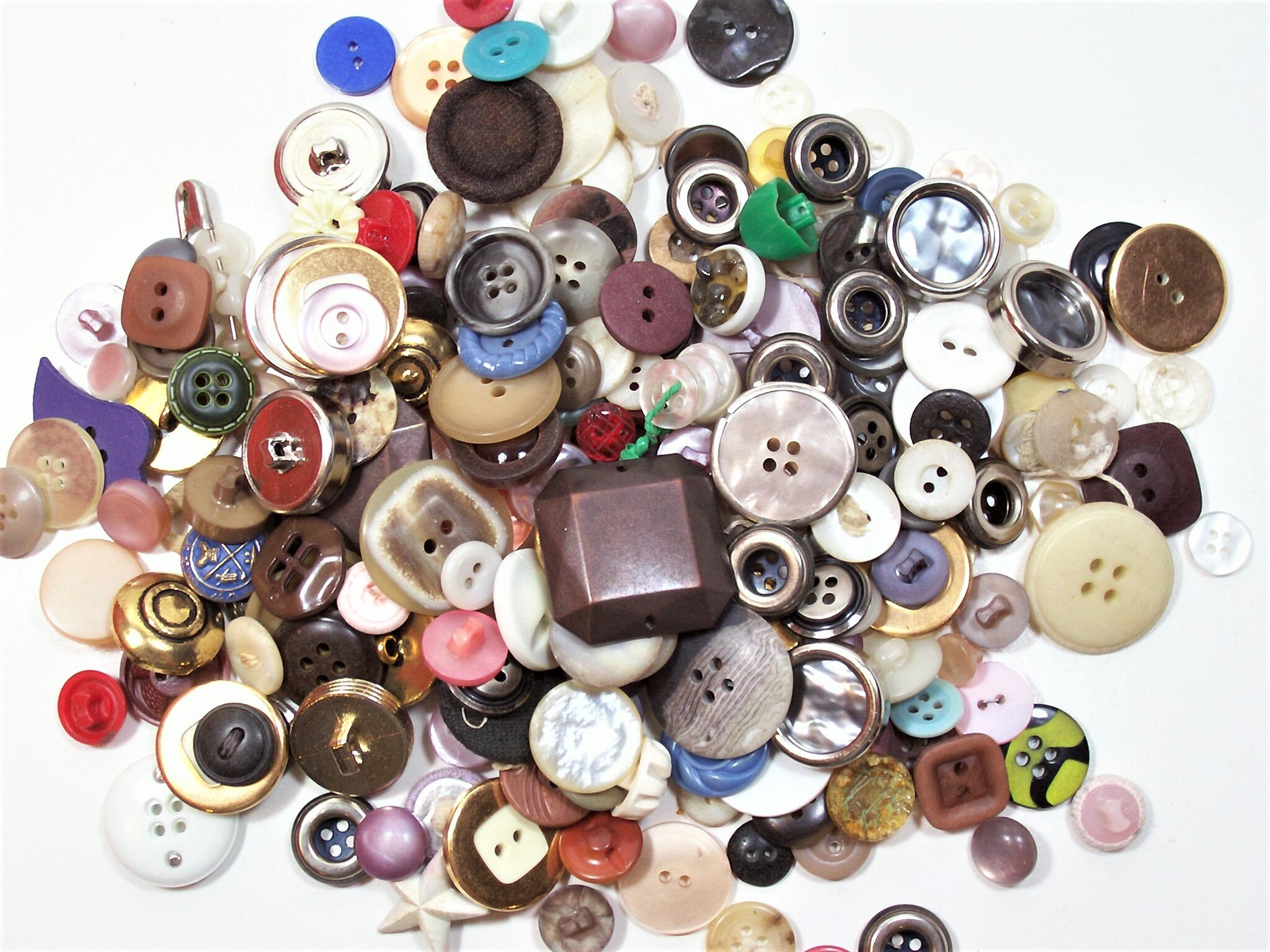 Botones mixtos vintage x 200 piezas botones de ropa usada | Etsy