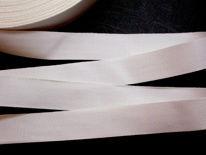 White Twill Tape off White Cotton Twill Tape Ribbon 15/16 - Etsy