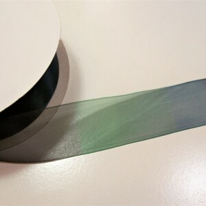 Sheer Ombre Ribbon, Blue, Green, and Pink Organza Ribbon 1 1/2 Inches ...