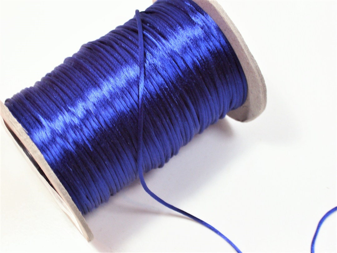 Royal Blue Cord, Blue Rat Tail Satin Cord Sewing Trim 1/16 Inch X 20 ...