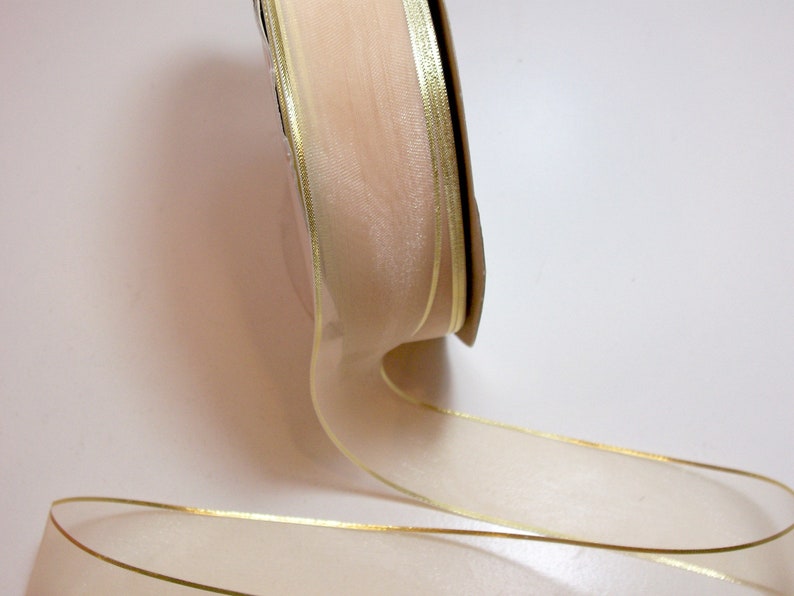 Sheer Ivory Ribbon Cream Ivory Organza Ribbon 1 1/2 Inches | Etsy