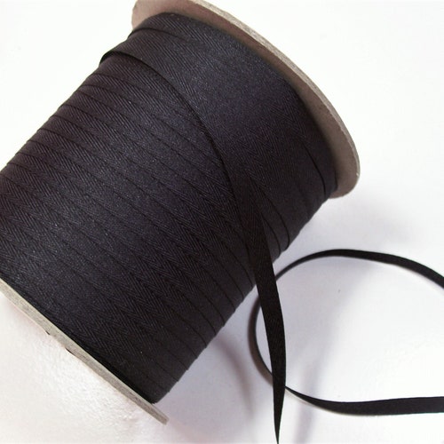 Black Twill Tape Black Twill Tape Ribbon 1/4 Inch Wide X 10 - Etsy