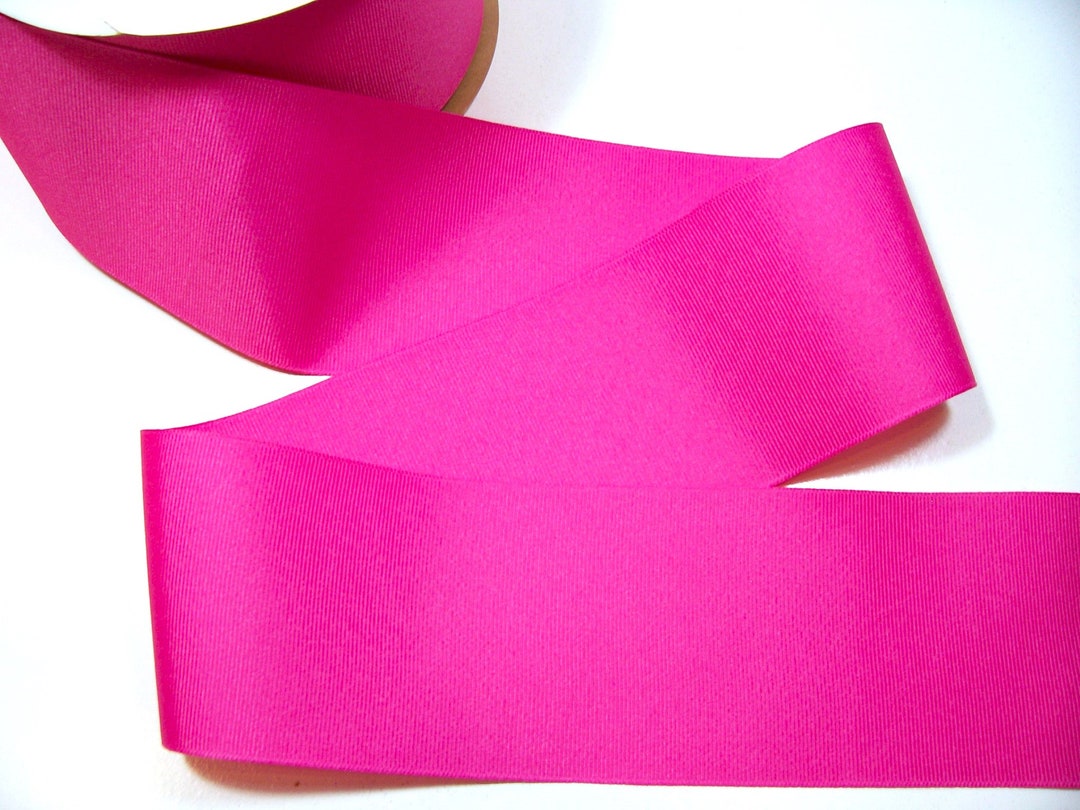 Wide Pink Ribbon, Schiff Brand Rhodamine Red Pink Grosgrain Ribbon 3 ...
