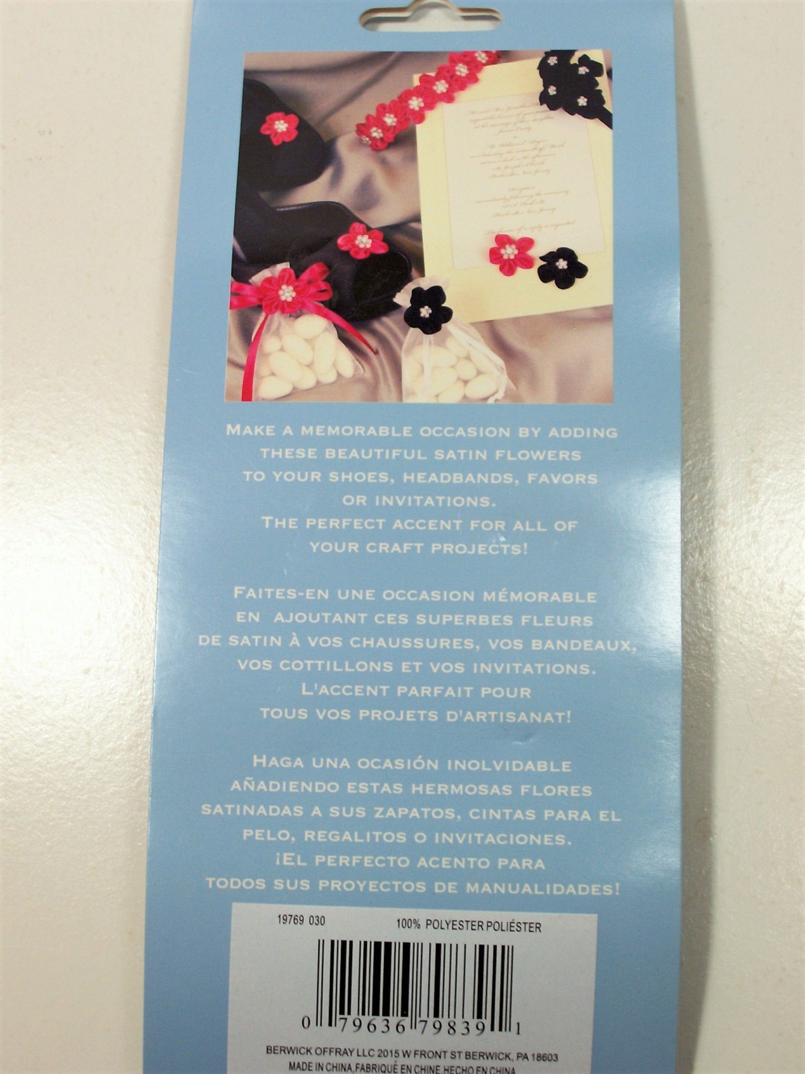 Pink Roses Pink Flower Appliques Offray Ribbon Rose Satin | Etsy