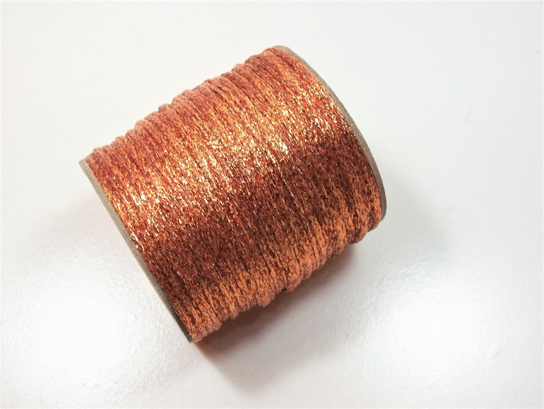 Metallic Copper Cord Metallic Copper Rat Tail Cord Sewing | Etsy