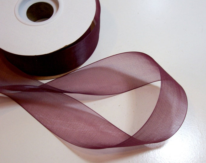 Burgundy Ribbon, Burgundy Organza Ribbon 1 1/2 Inches Wide X 10 Yards ...