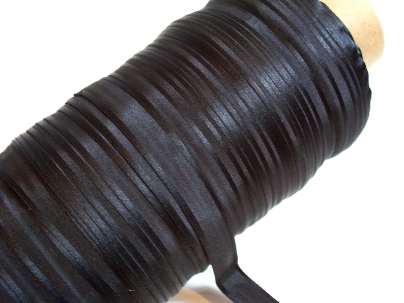 Black Ribbon. Black Satin Edge Ribbon 5/8 Inch Wide X 5 Yards - Etsy