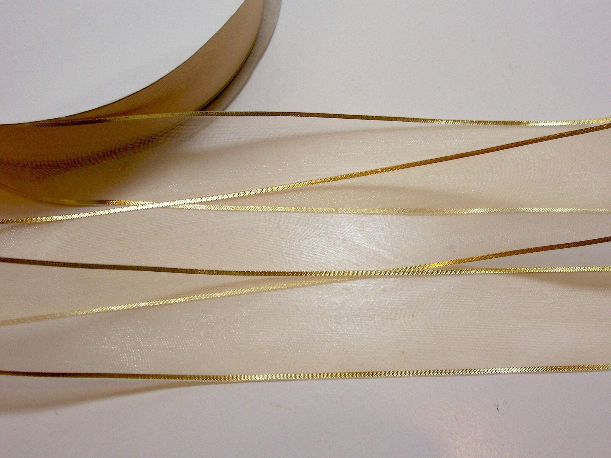 Sheer Ivory Ribbon Cream Ivory Organza Ribbon 1 1/2 inches | Etsy