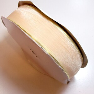 Sheer Ivory Ribbon, Cream Ivory Organza Ribbon 1 1/2 Inches Wide X 10 ...