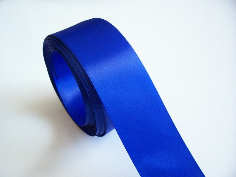 Blue Ribbon Offray Royal Blue Satin Ribbon 1 1/2 Inches Wide | Etsy
