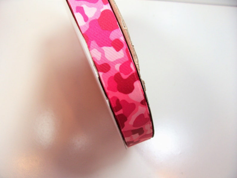 Camouflage Ribbon Pink Camouflage Grosgrain Ribbon 7/8 Inch | Etsy