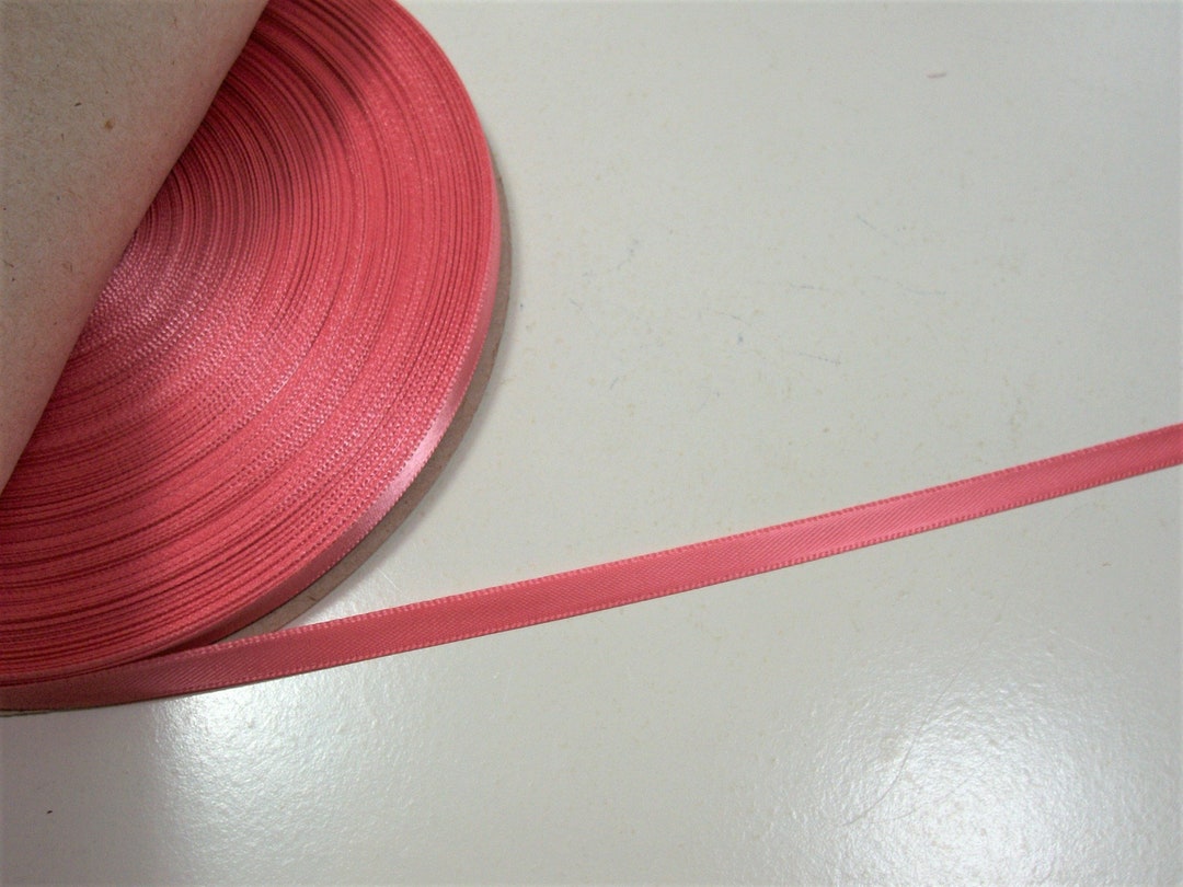 Pink Ribbon Double-faced Pink Satin Ribbon 1/4 Inch Wide X 10 - Etsy