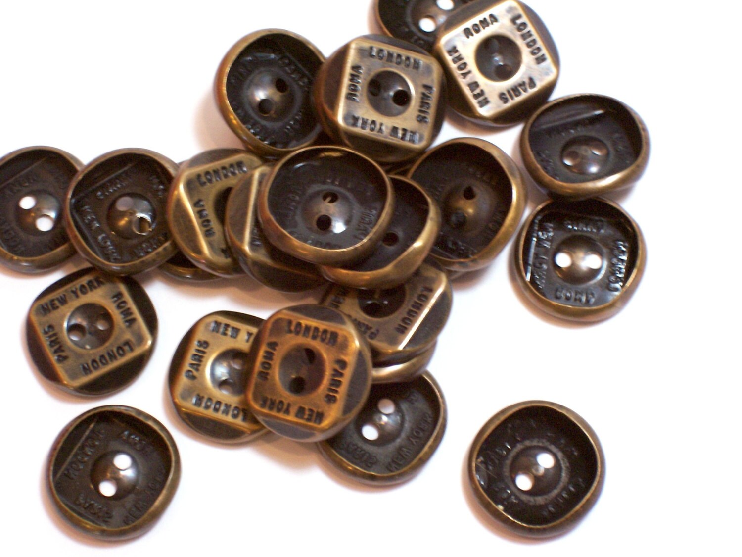 Bronze Buttons Bronzetone Metal Sewing Buttons 5/8 Inch - Etsy