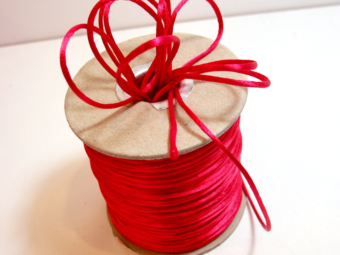 Red Cord Red Rat Tail Satin Cord Sewing Trim 1/8 Inch X 10 - Etsy