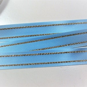 Blue Ribbon, Offray Double-faced Light Blue Satin Ribbon 7/8 Inch X 4 ...