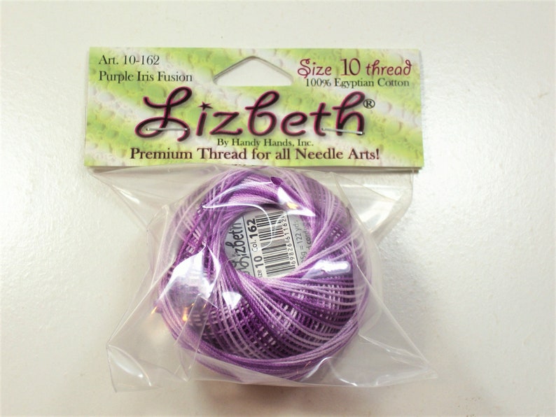 Purple Tatting Thread Lizbeth Cotton Crochet Thread Purple - Etsy