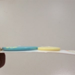 Country Blue and Beige Buttons, Blue and Beige Buttons X 3 Pieces, La ...