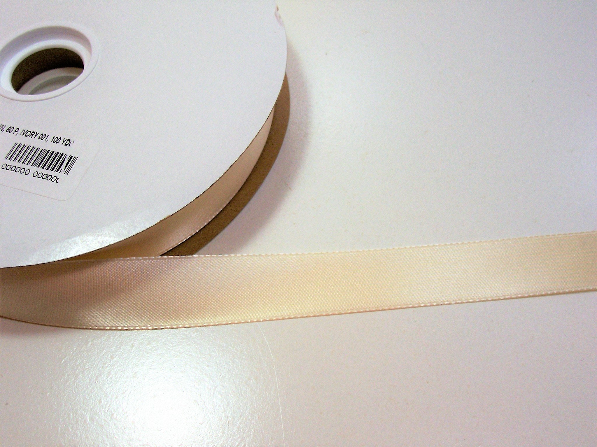 Ivory Ribbon Schiff ivory double-faced satin ribbon 7/8 inch | Etsy