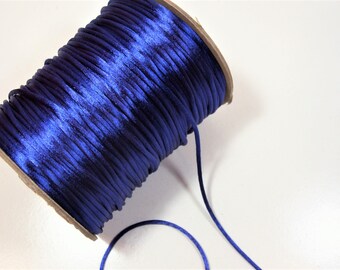 Red Cord, Red Rat Tail Satin Cord Sewing Trim 1/8 Inch X 14 Yards, 674 ...