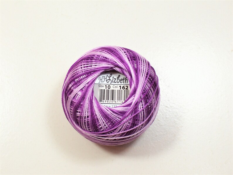 Purple Tatting Thread Lizbeth Cotton Crochet Thread Purple - Etsy