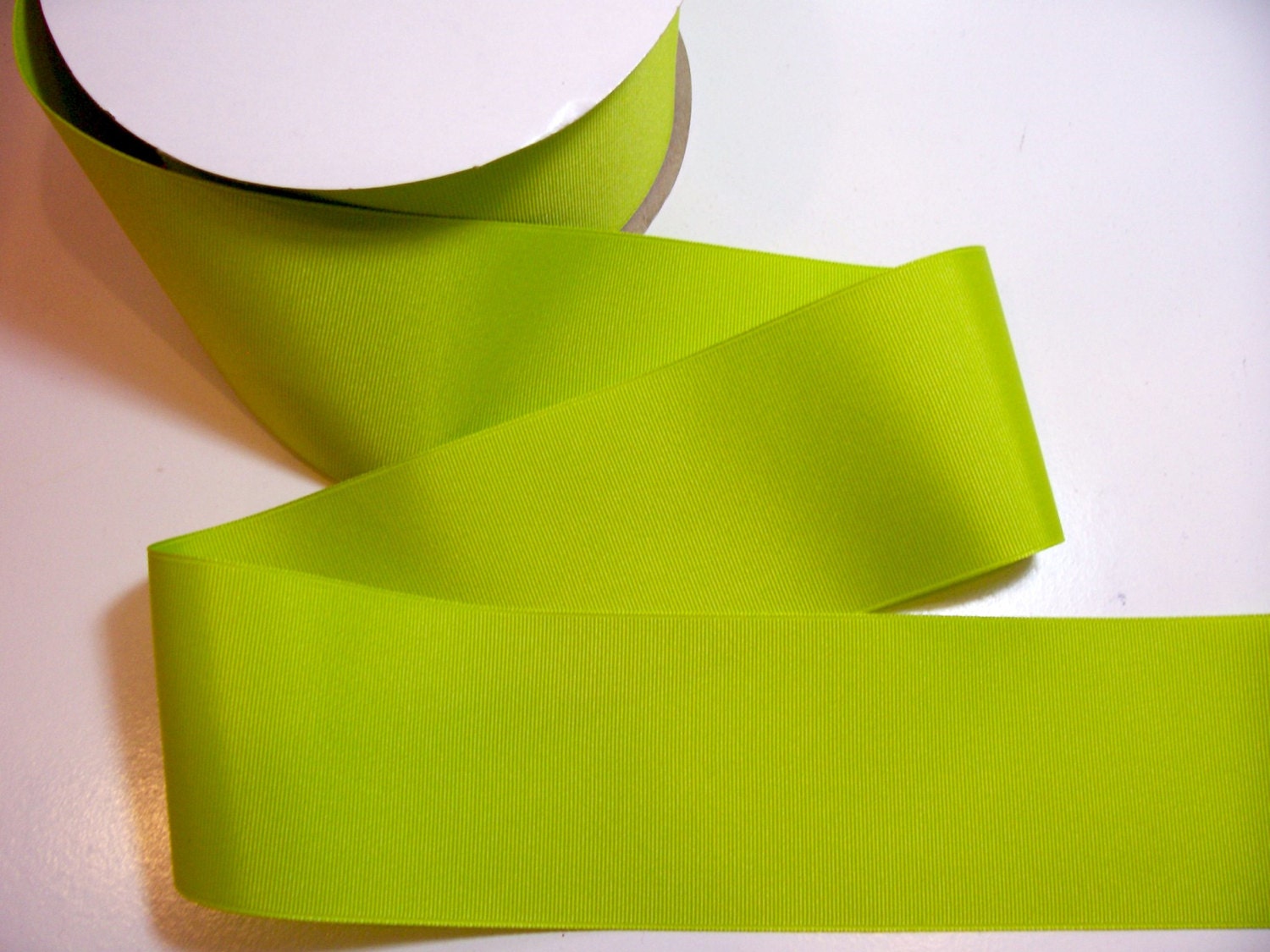 Wide Green Ribbon Offray Lime Green Grosgrain Ribbon 3 inches | Etsy